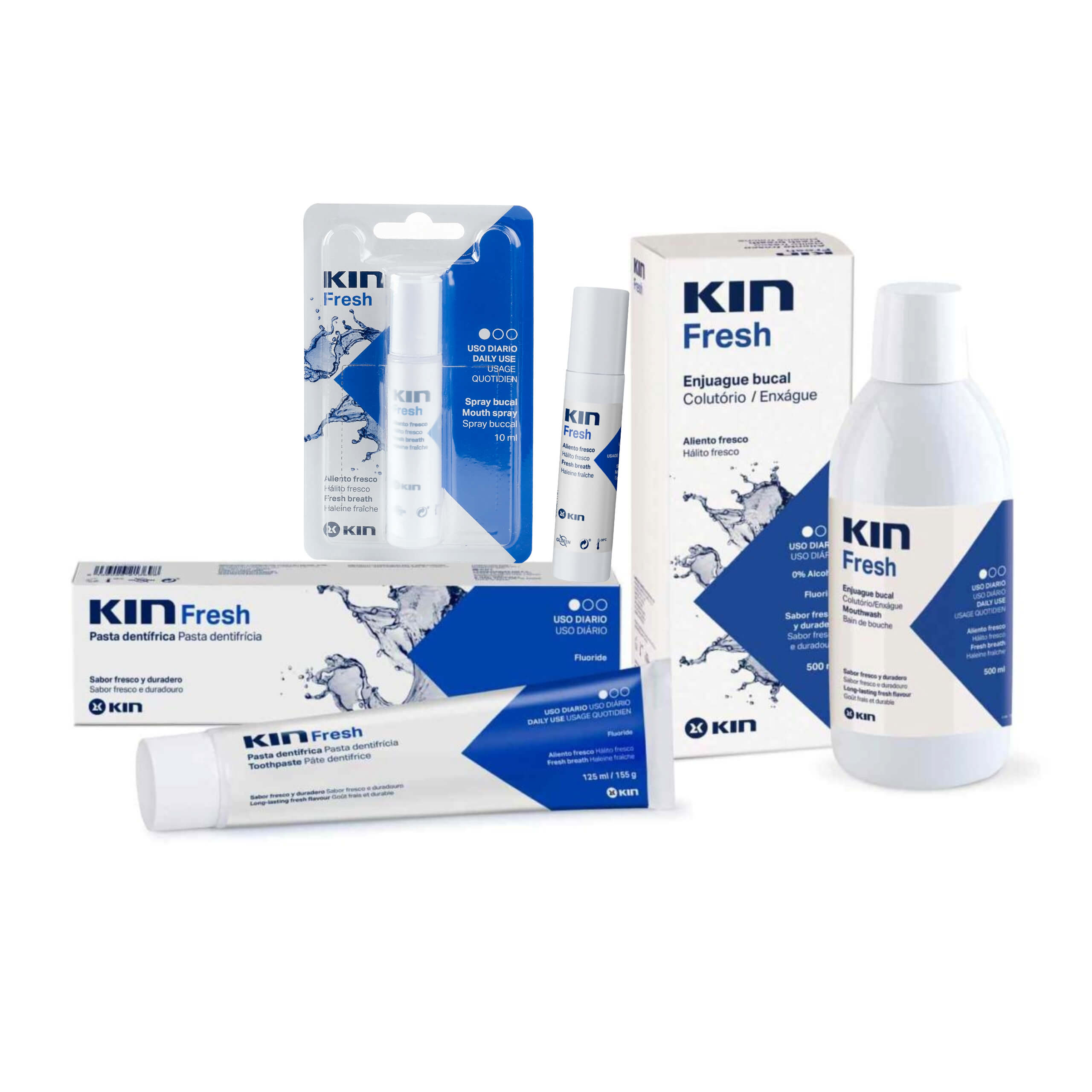 KIN Fresh - Toothpaste - Mouthwash - Mouth Spray - Against Bad Breath